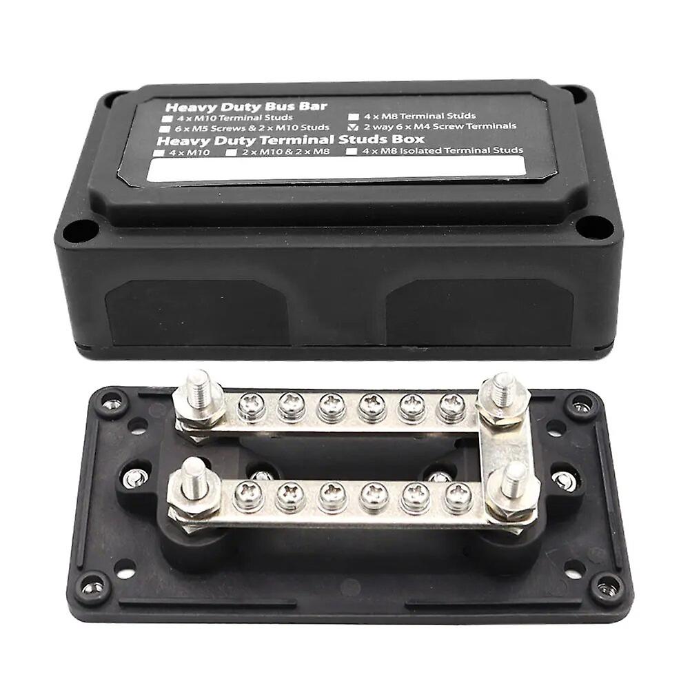 300a 48v Modular Design Board Case 4/12 Terminal M10/m6 Studs Power Distribution Block Bus Bar ...