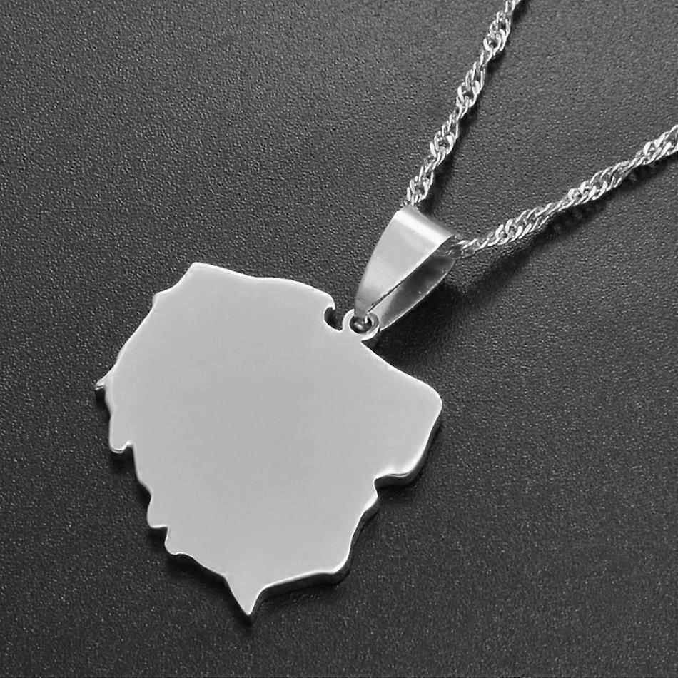 Polska Map Pendant Necklaces For Women Jewelry Maps Of Poland Chain ...