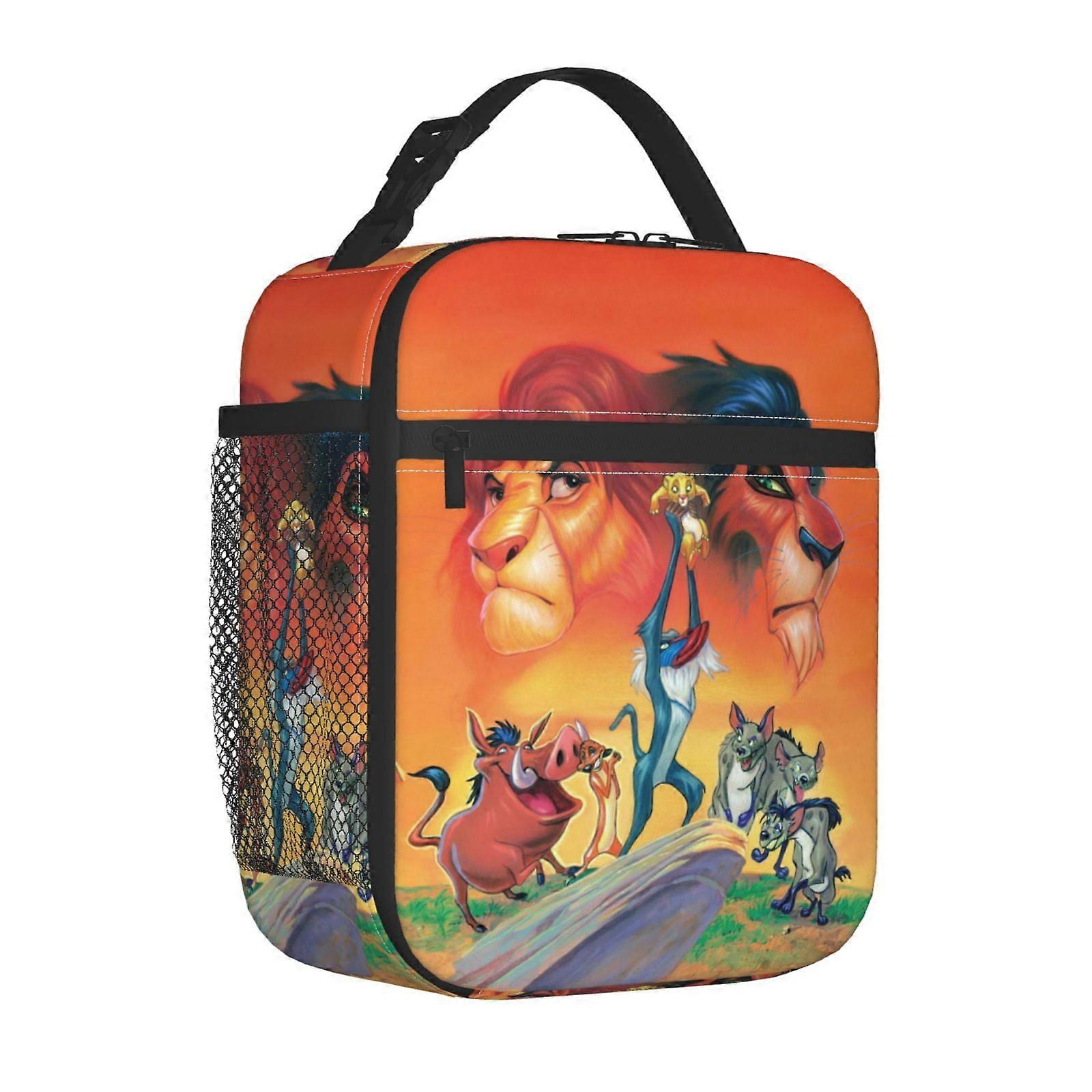 Anime Cartoon Lion King Lunch Box - Insulated Lunch Bag For Girls Boys ...