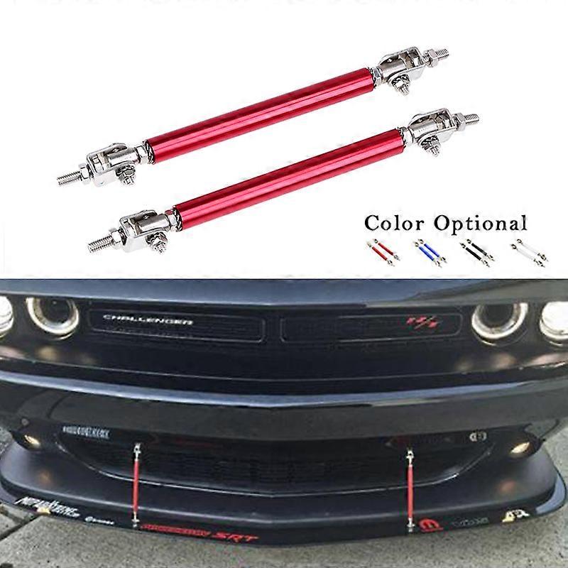 Universal Adjustable Racing Front Bumper Lip Splitter Rod Strut Tie Bar ...