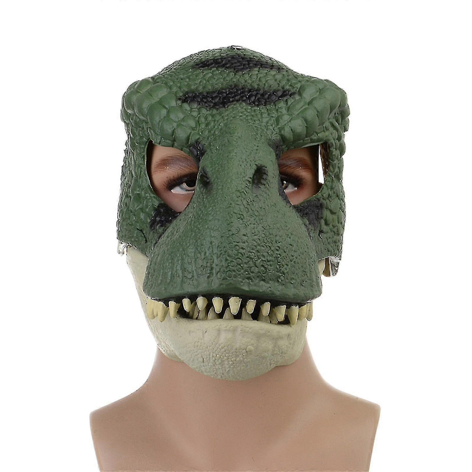 Halloween Dinosaur Mask 3d Breathable Latex Raptor Animal Headgear ...