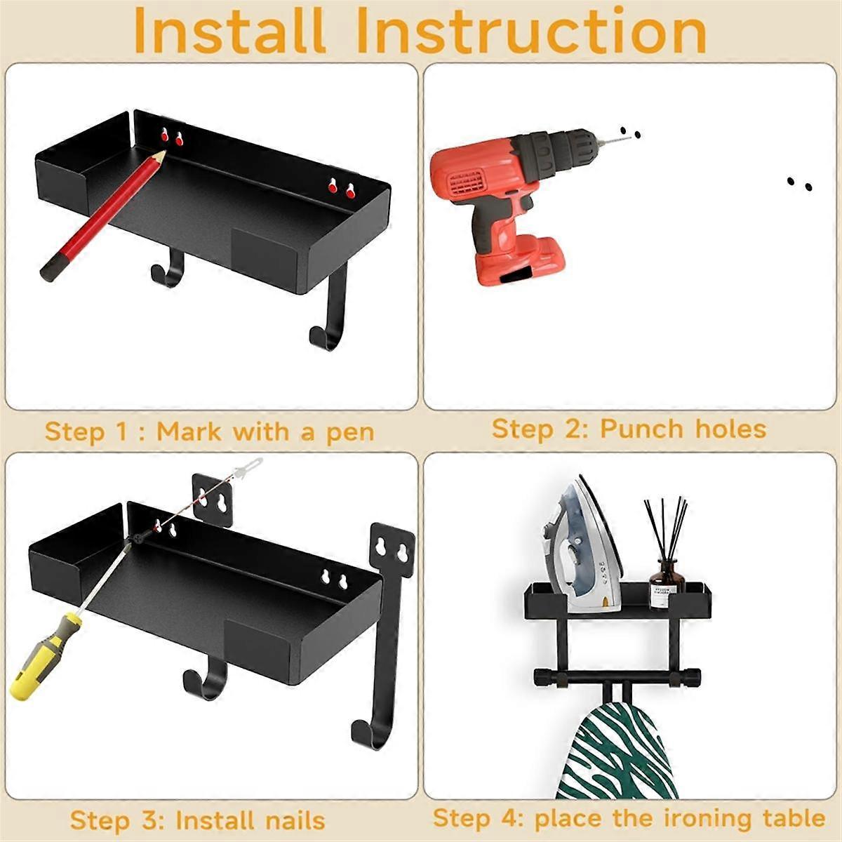 Ironing Board Holder Wall Mount, Ironing Board Hanger Wall Mount ...