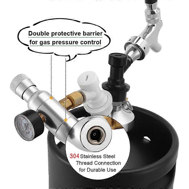 Beer Keg, 5L Mini Keg Growler Kit, Premium Co2 Charger Ball Lock ...