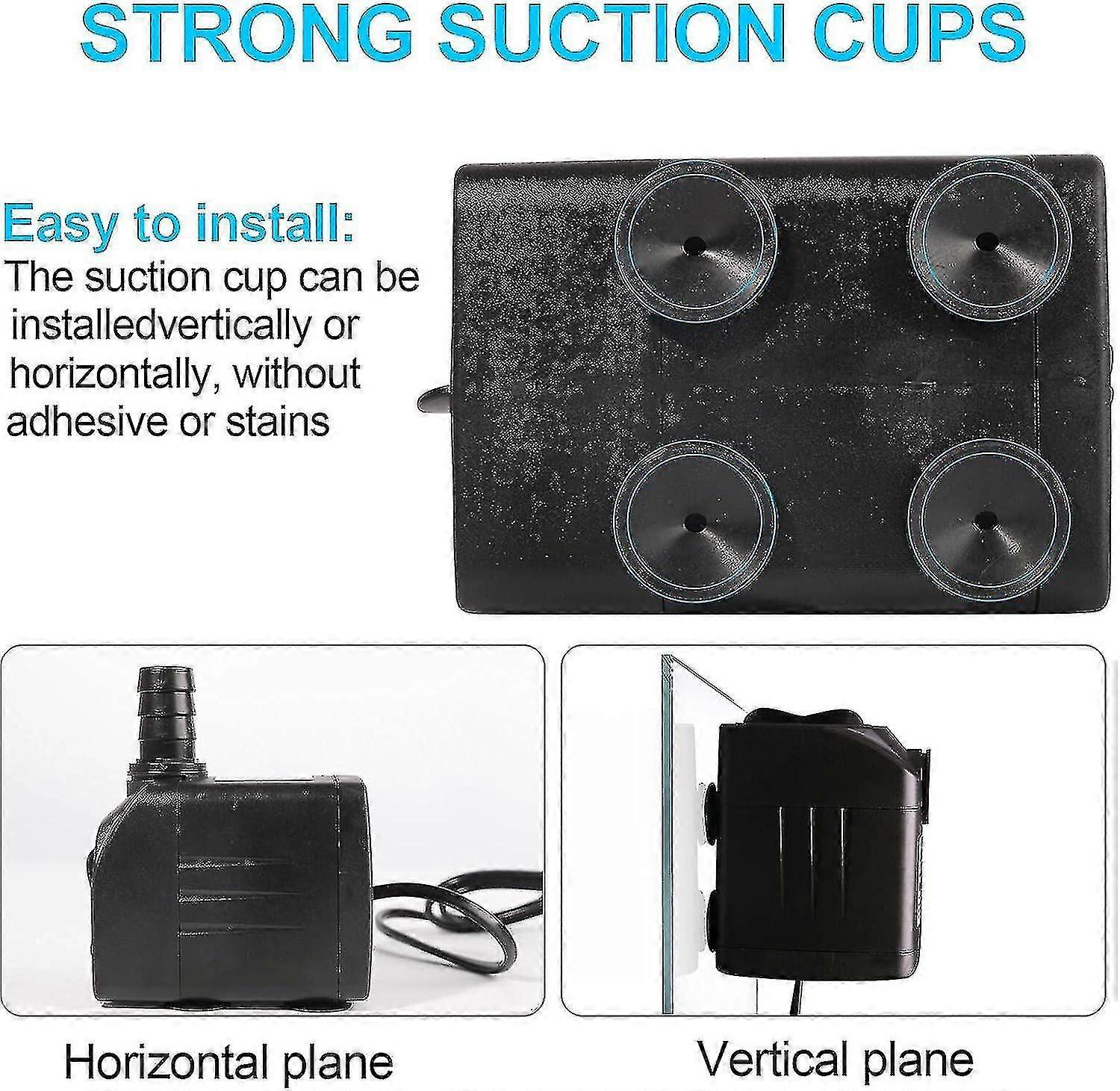 Submersible Pump, 1500L/H Aquarium Pump with Ultra-Quiet Design, 2m ...