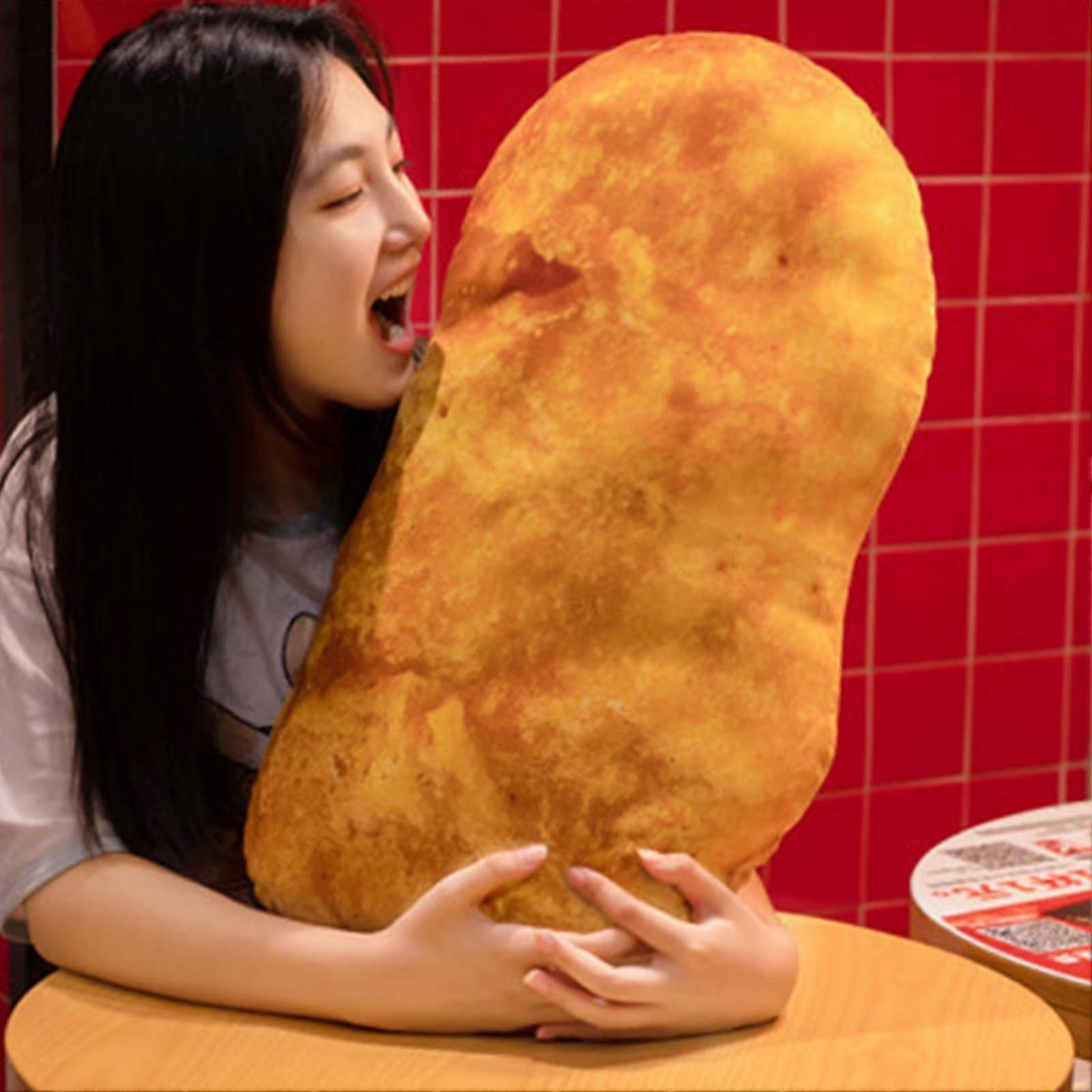 65cm Chicken Nugget Pillow Pp Cotton Filling Simulated Chicken Chop ...