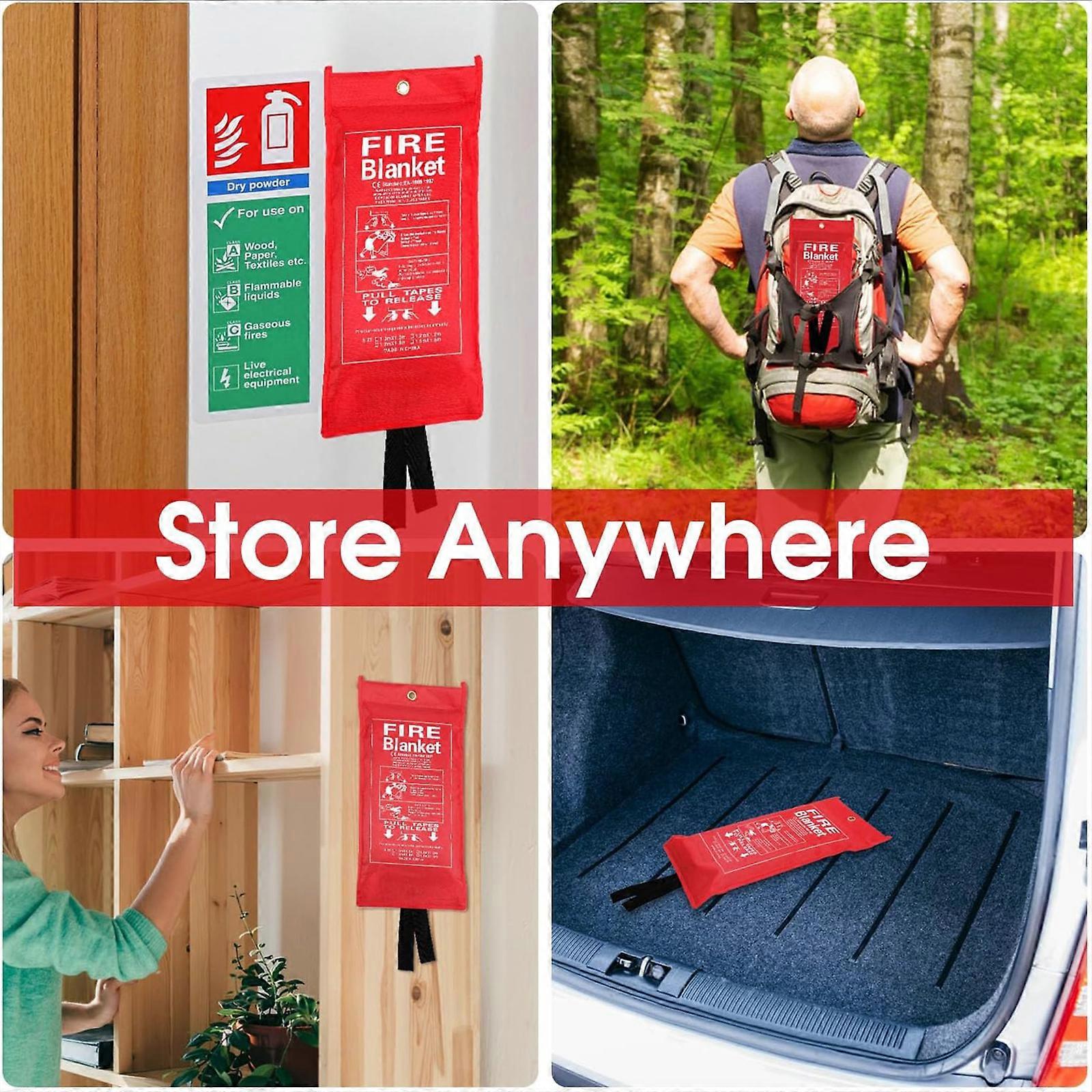 Fire Blankets Emergency for Kitchen Home, Fire Suppression Blanket ...