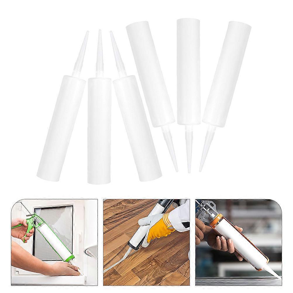 6pcs Empty Caulk Tubes Refillable Sealant Caulking Tubes Portable ...