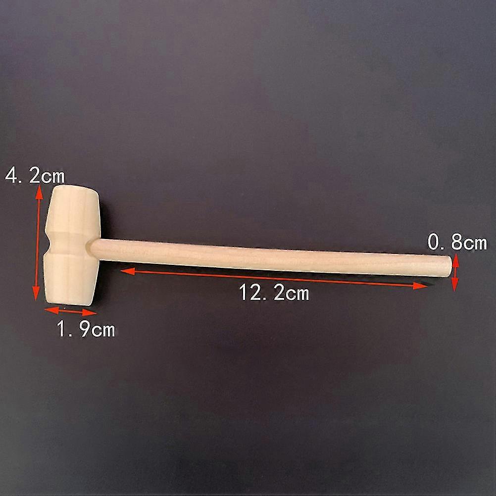 20pcs Solid Wood Mini Hammers Hitting Hammer Toys Creative Educational ...