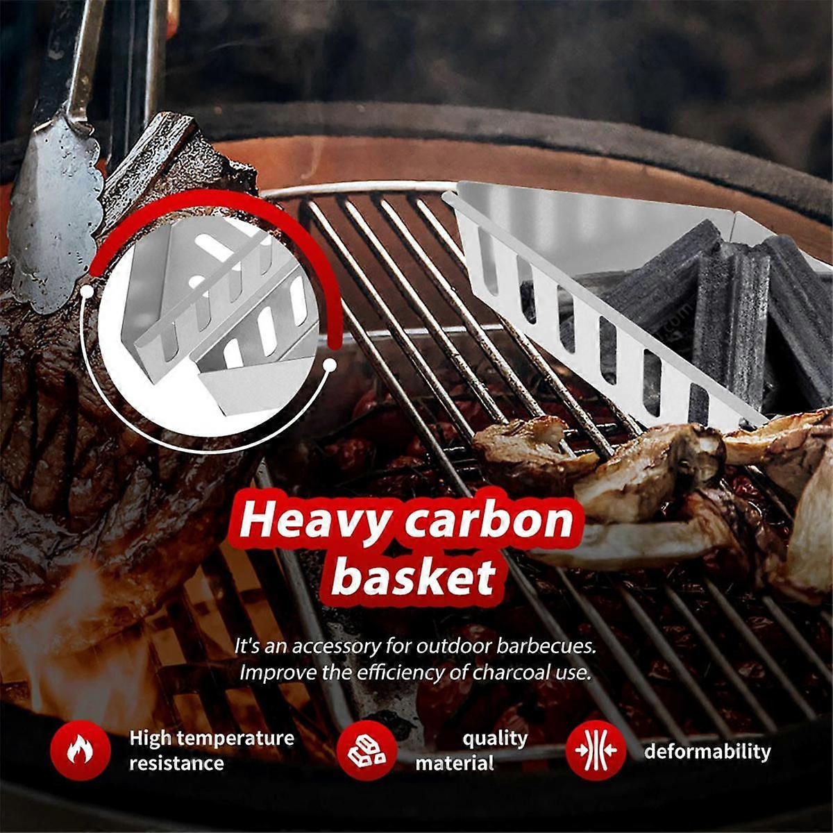 Charcoal Basket Char-Basket Wood Chip Holder for Outdoor Bbq Grilling ...