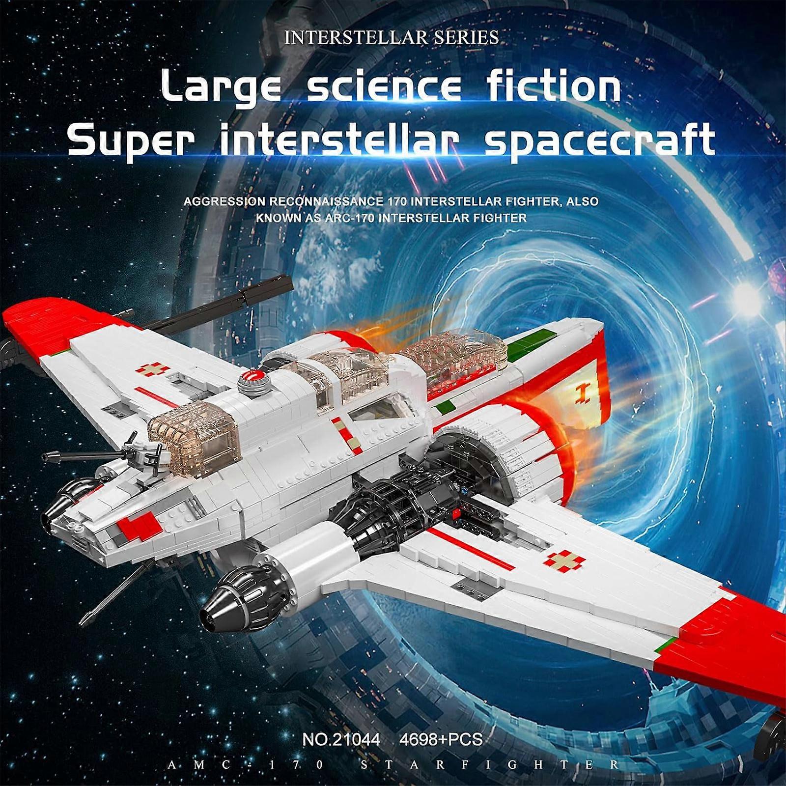Mould King Star Plan Toy ARC-170 Starfighter Spaceship Model,Large ...