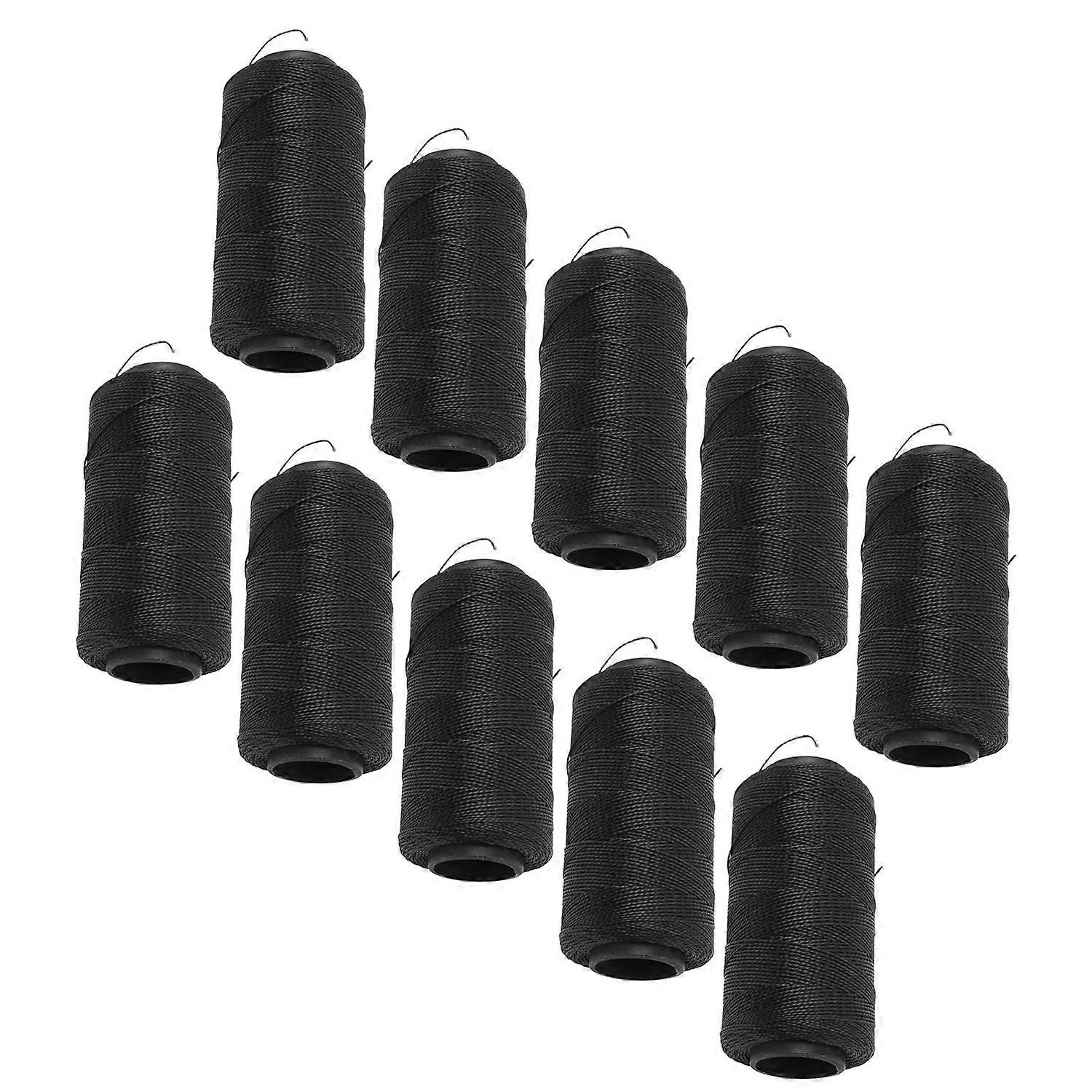 10PCS Sewing Elastic Thread Waterproof Wear Resistant Soft Nylon Black ...