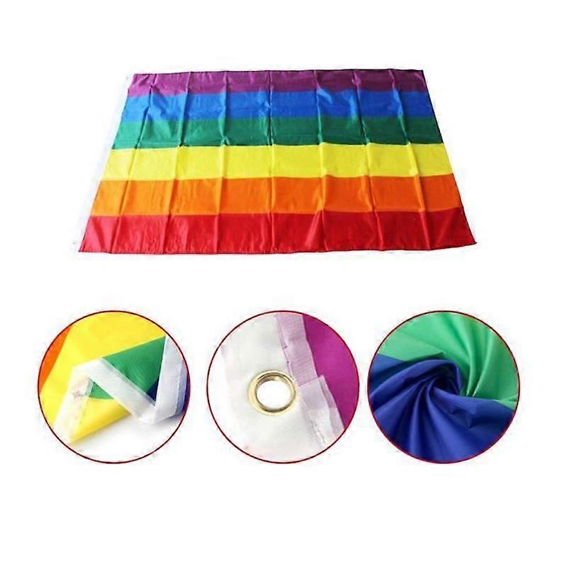 LGBT Rainbow Flag 150*90cm Banners Parade Flags Fade Resistance LGBT ...