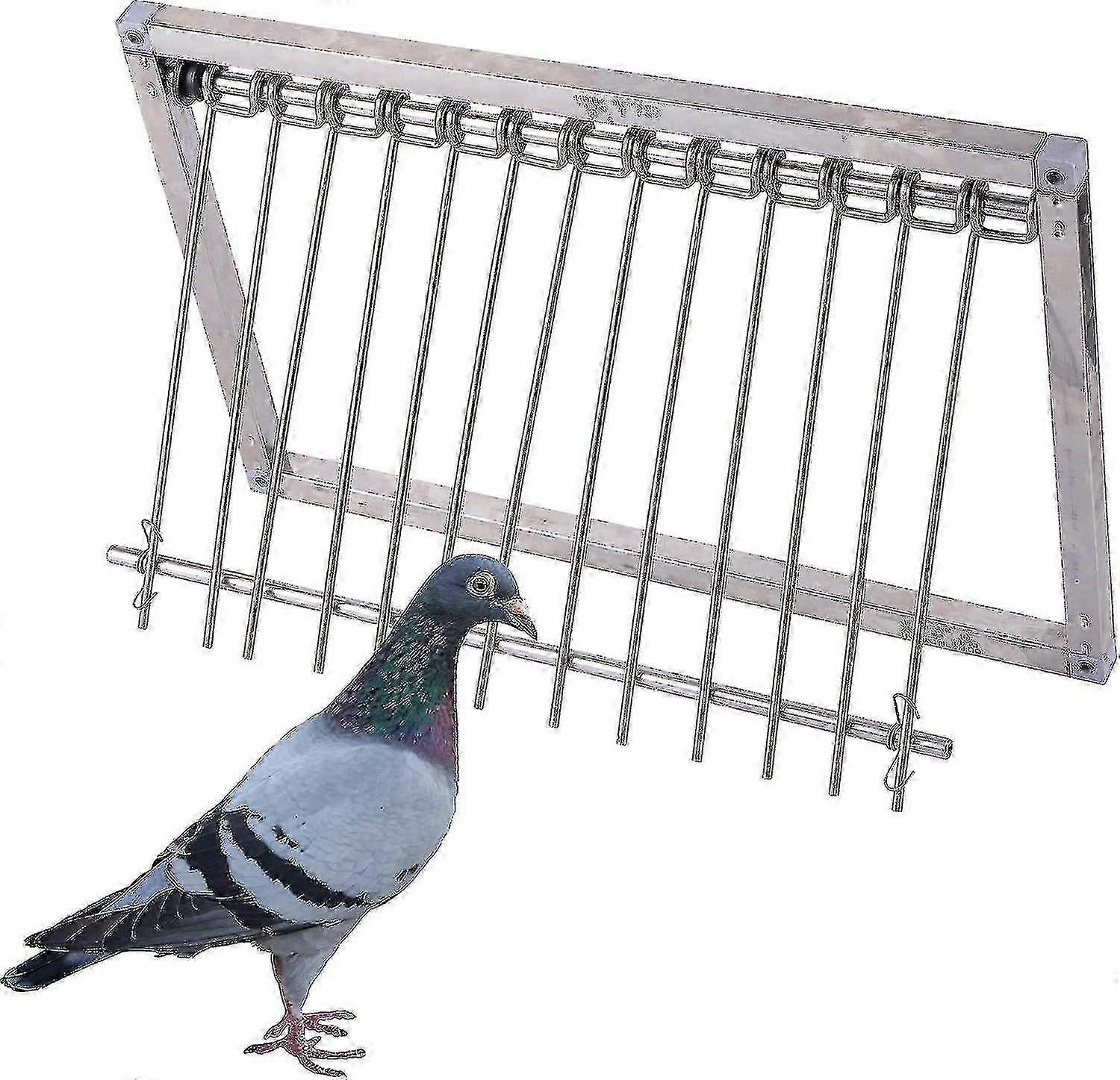 Humane Bird Cages Trap Pigeon Door Wire Bars Frame U-trap For Birds (39 ...