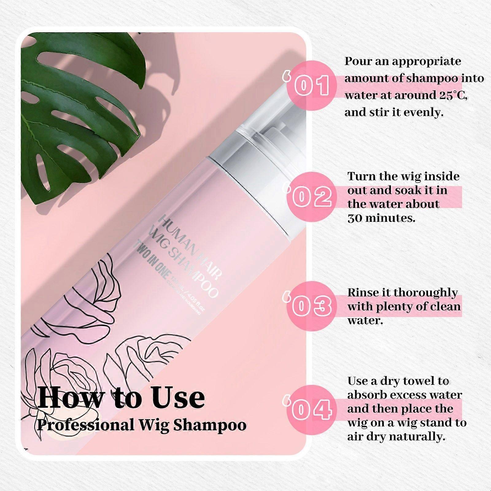 Wig Shampoo Antis-frizz Deeping Clean Extends The Wig Vitality Shampoo ...