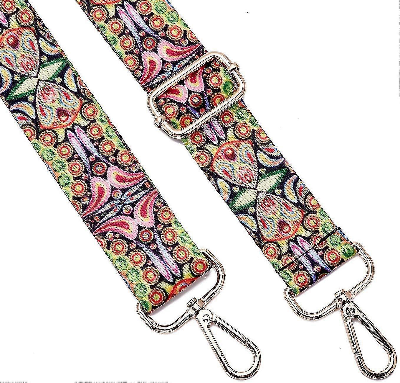 Ladies' Gold-colored Colorful Shoulder Strap, Length-adjustable Wide ...