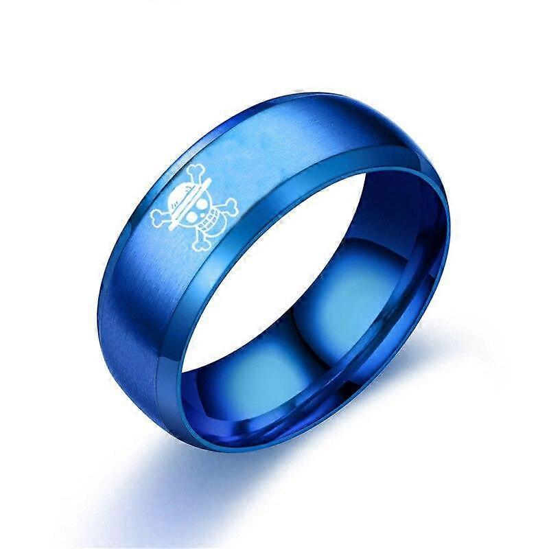 2023 One Piece Ring Anime Stainless Steel Rings For Men Straw Hat Luffy ...