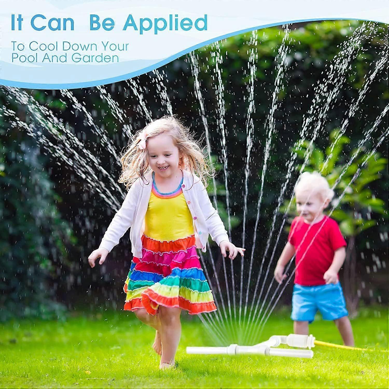 Pool Fountain, Dual Jet Pool Accessories for Above Ground/Inground Pool ...