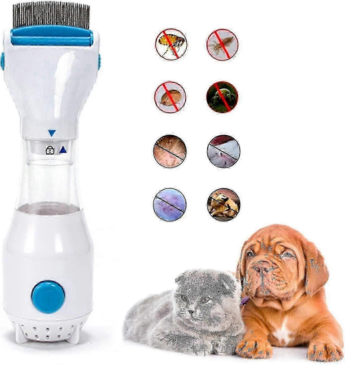 2025 Pet Electric Flea Comb, Electric Lice Remover, Flea Cleaning Brush ...