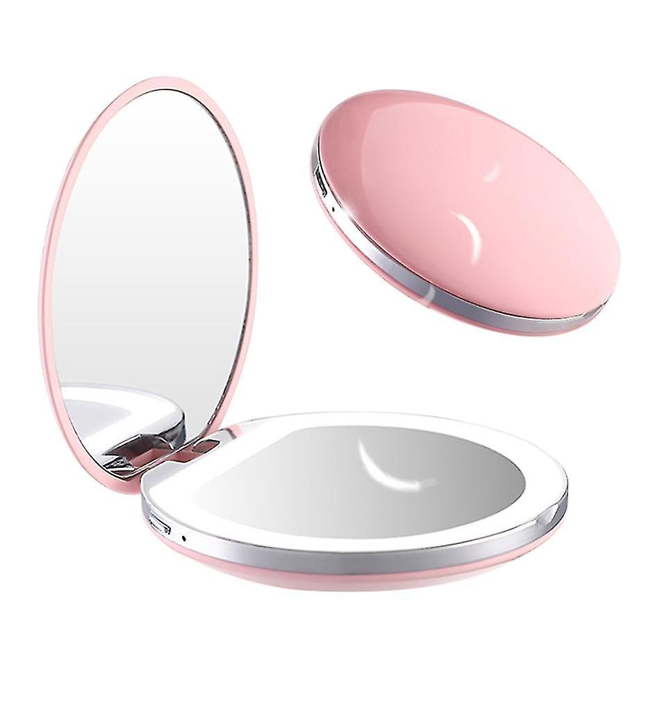 Face mirrors usb chargeable makeup 3x magnify round built in battery ...
