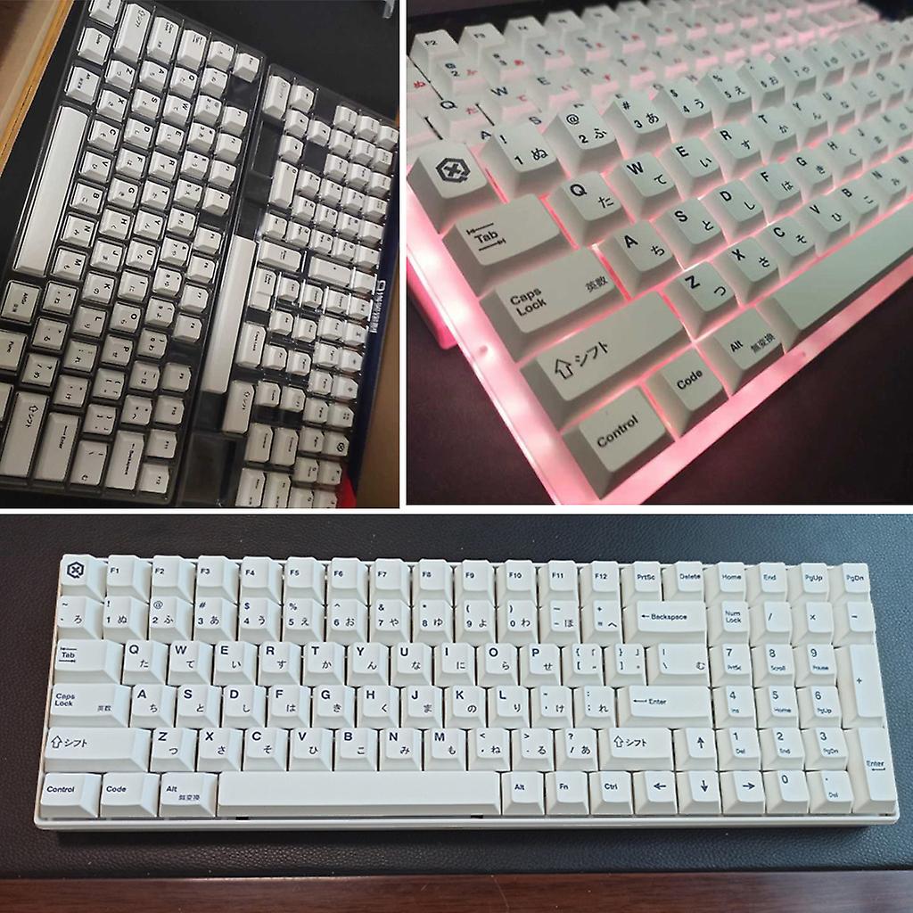 Japanese Keycap Minimalist White Theme Minimalist Style Mechanical ...