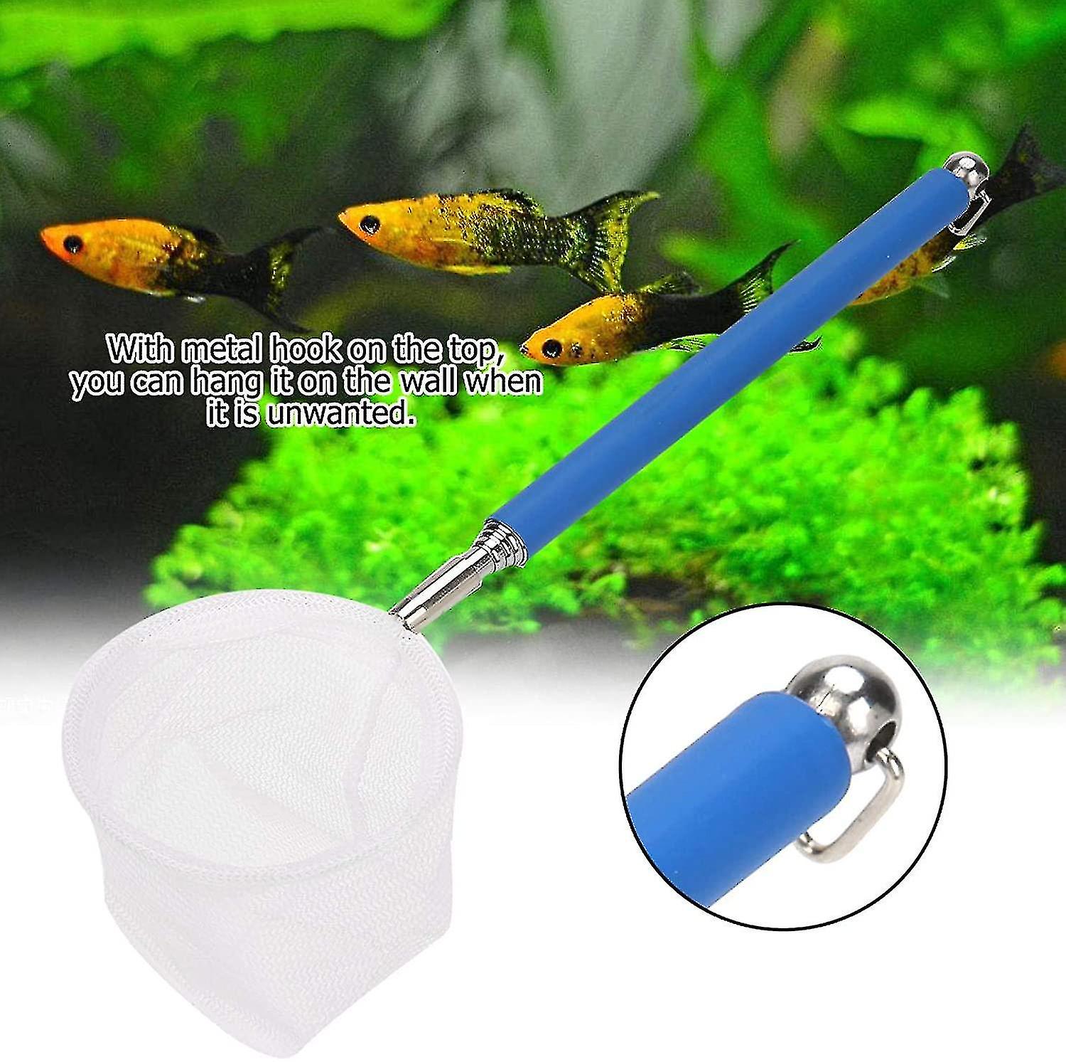 Fish Shrimp Skimming Net Adjustable Mini Fish Aquarium Fishing Net ...