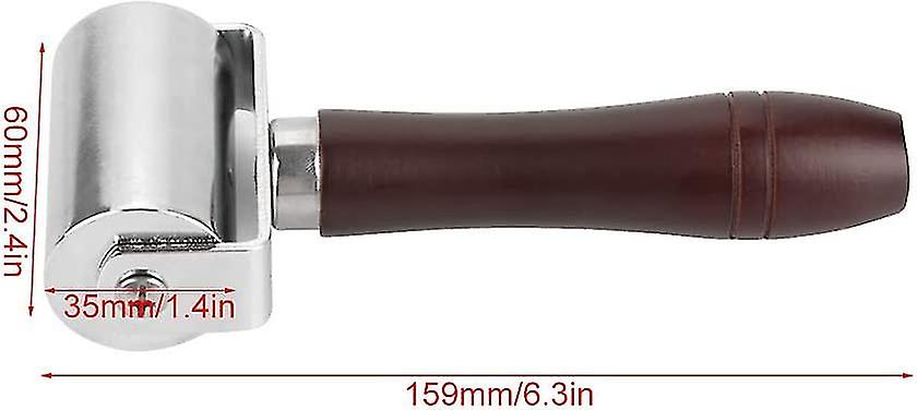 60mm Leather Press Roller High Carbon Steel Solid Leather Edge Roller ...