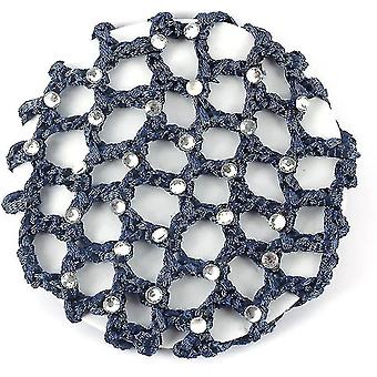 Girls Knotted Hair Nets Ballet Dance Gymnastics Bun Hair Net Sparkle ...