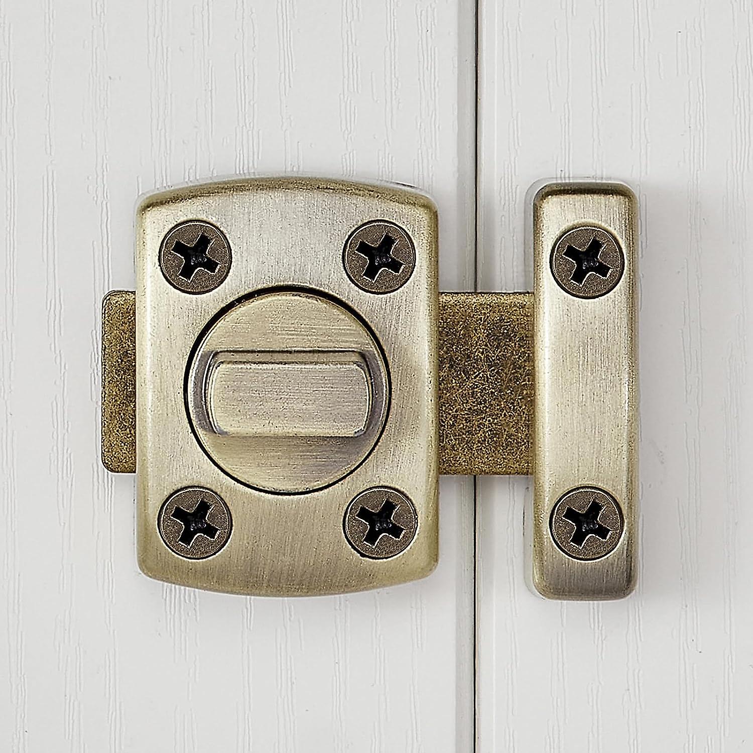 2 Packs Rotate Bolt Latch Gate Latches Safety Door Lock,pet Door Lock ...