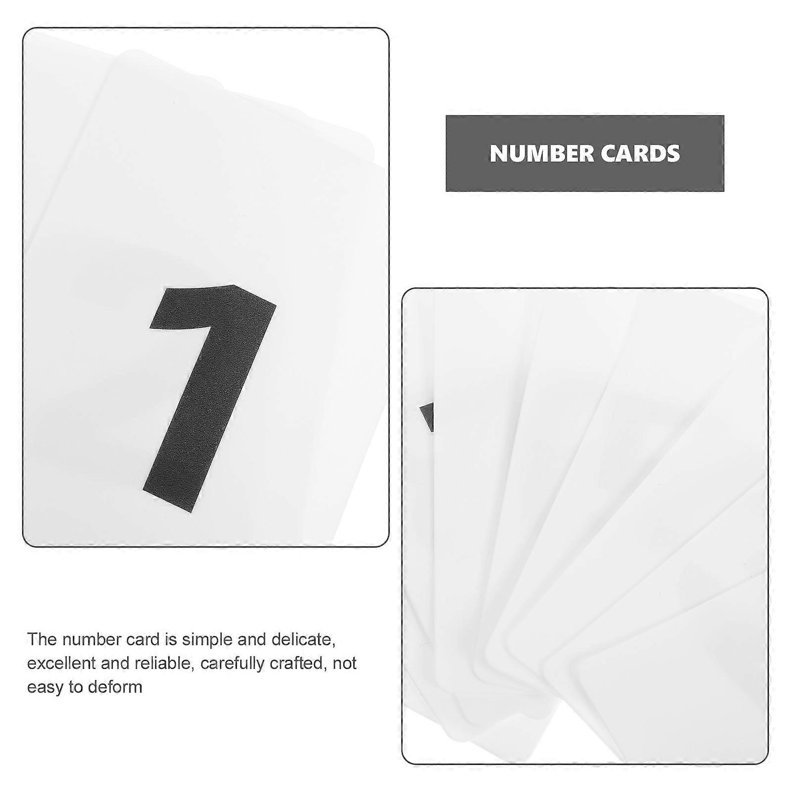 10 pcs Plastic Number Cards Table Number Cards Desk Number Digital ...