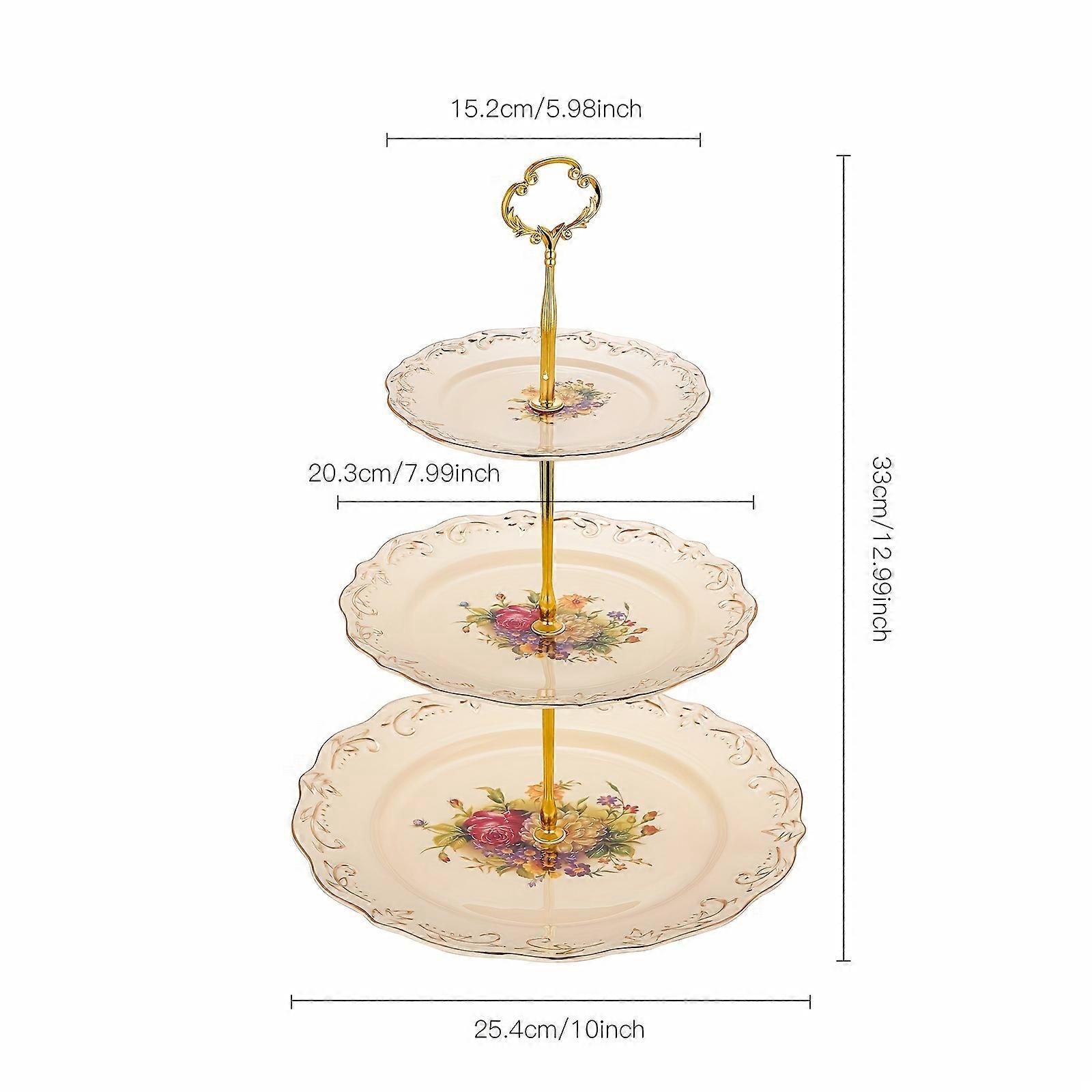 Fashionable Exquisite Multi-layer Ceramic Fruit Plate, Buffet Tea Break ...