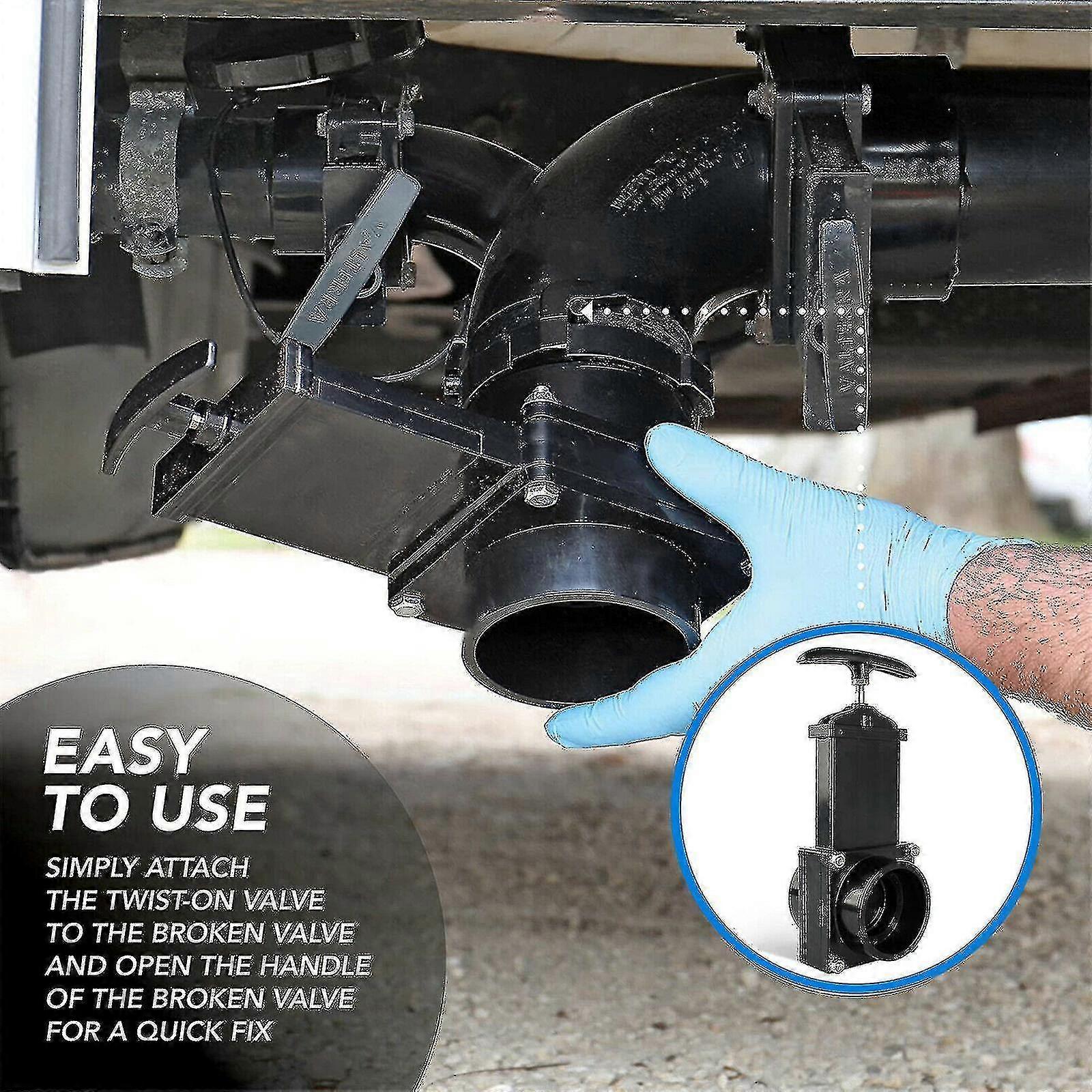 Rv Sewer Tank Dump Drain Waste Valve Replacement Campervan | Fruugo UK