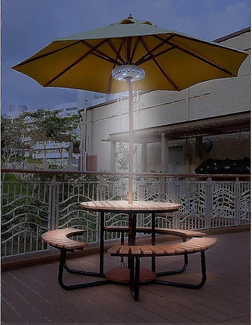 Cordless 28 Led Umbrella Lights 3 Level Dimming Parasol Led Light Umbrella Pole Patio Tents ...