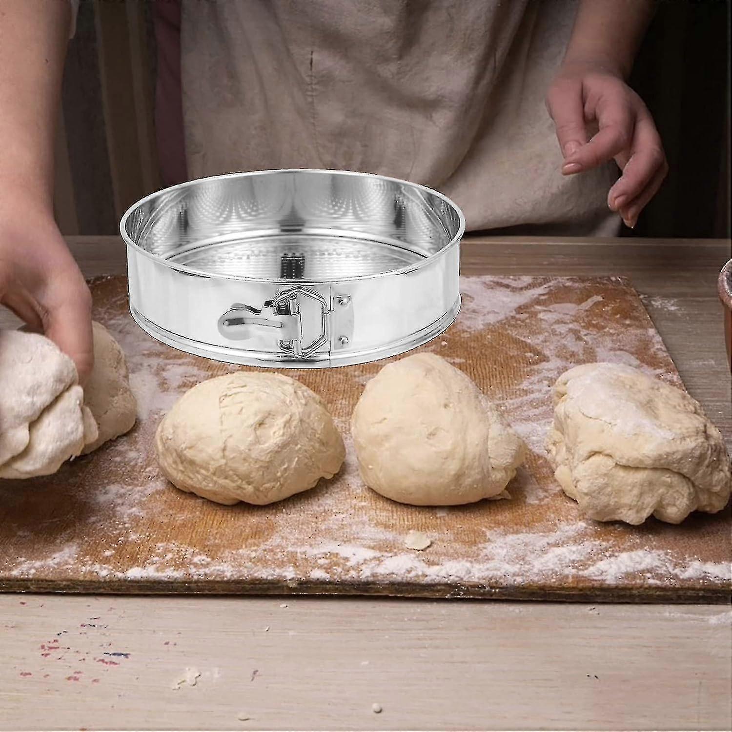 10 Inch Stainless Steel Springform Cake Pan with Removable Bottom ...