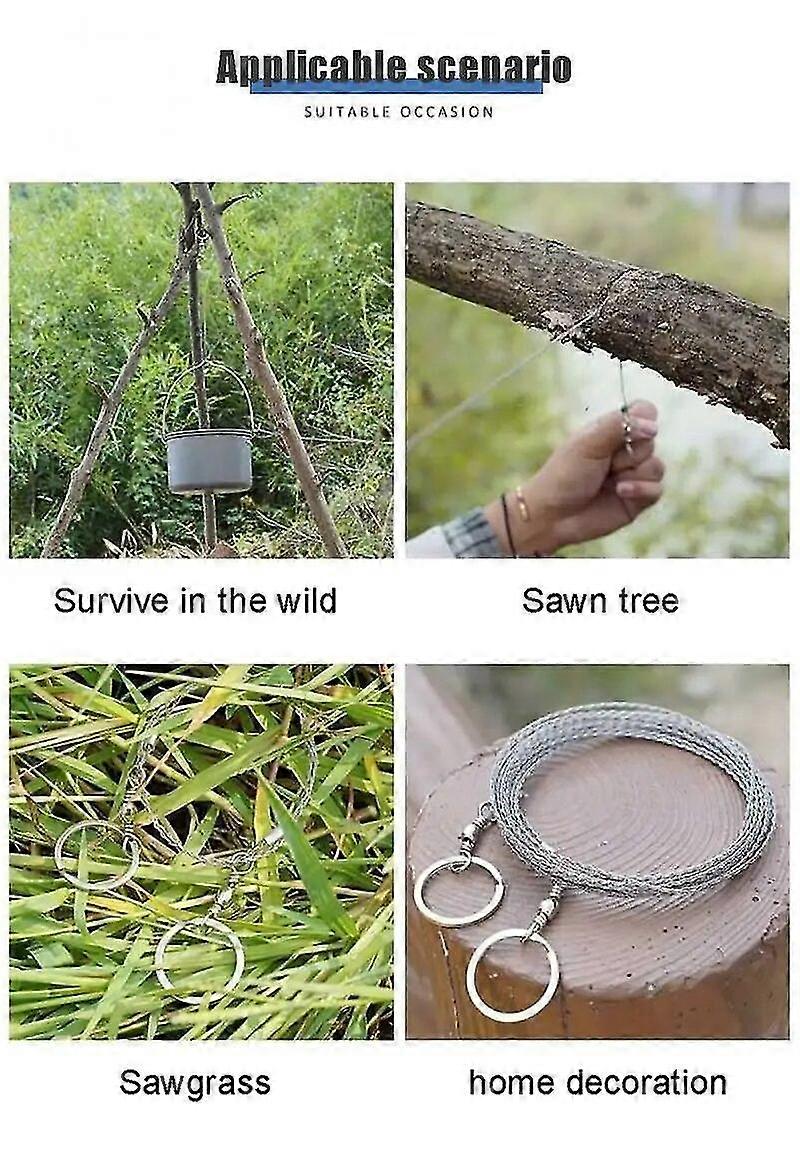 Outdoor Manual Hand Steel Wire Saw 1/2M Hand Chain Saw Cutter Portable ...