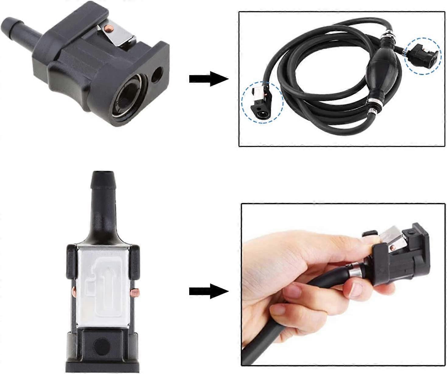 Fuel tank connector fuel tank connector for outboard engine (black ...