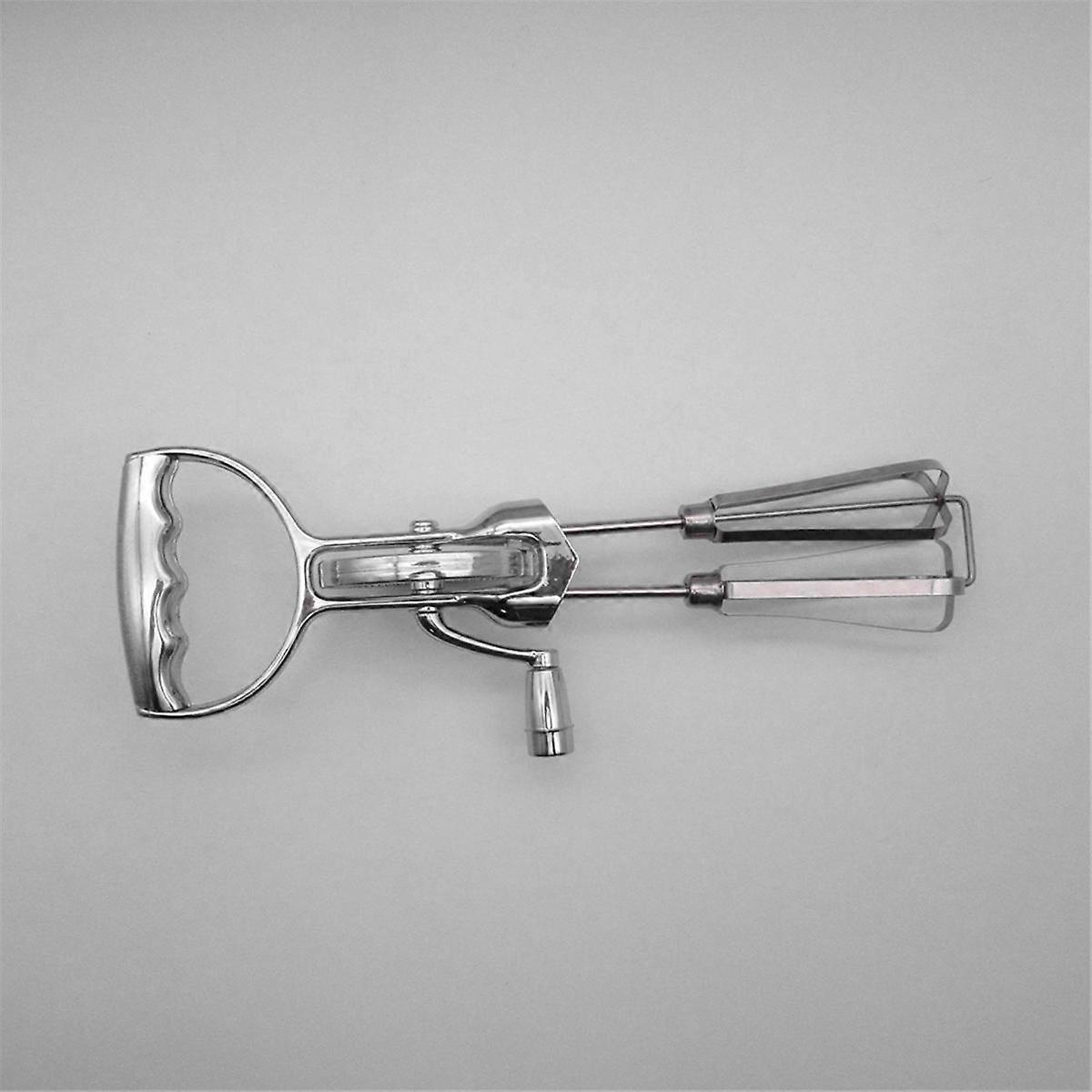 Hand Crank ,Handheld Double Head Stainless Steel Rotary Hand Whip Whisk ...