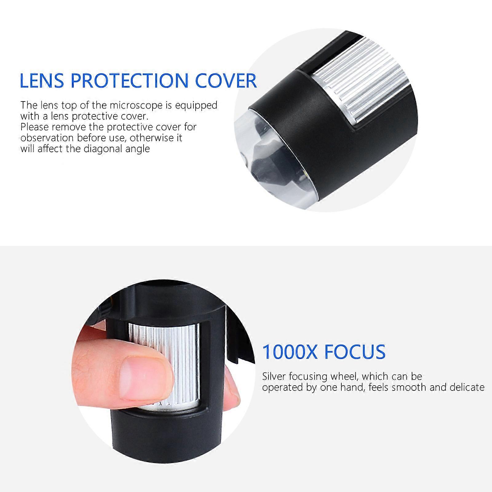 Ultra-Clear 5 Million With Screen Microscope USB HD Digital Microscope ...