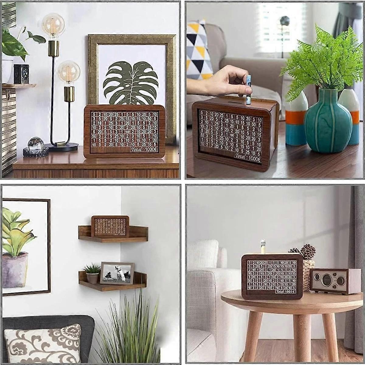 Retro Money Box Japanese Piggy Bank with Counter Coin Boxes Wooden ...