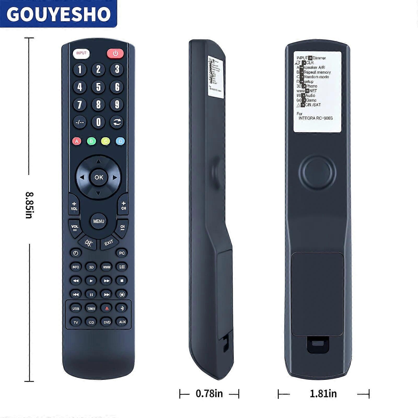 New Remote Control For Integra RC-906S DTM-7 DTM-6 DTM-40.7 Network Audio/Video AV Stereo ...