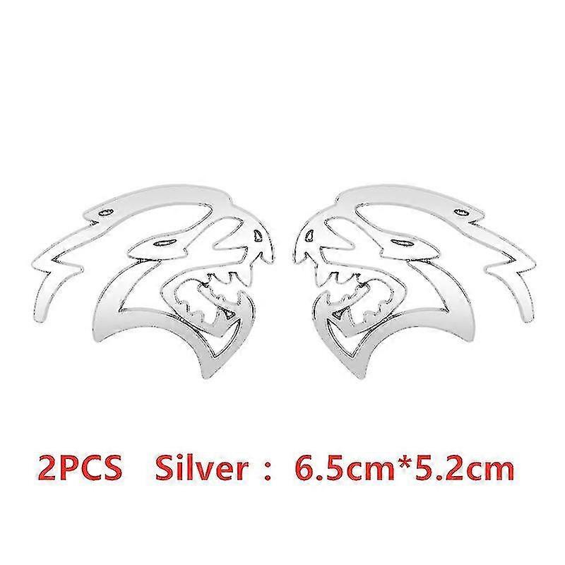 3d Metal Hellcat Car Logo Door Fender Side Stickesr Badge Decoration ...