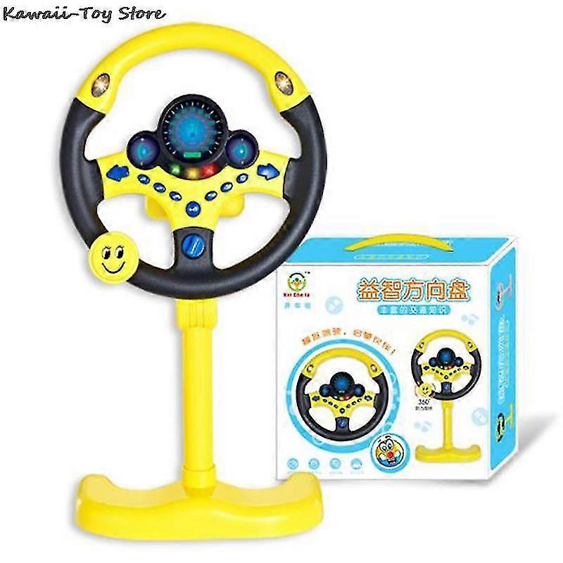 Electric Simulation Steering Wheel Toy With Light And Sound Educational ...