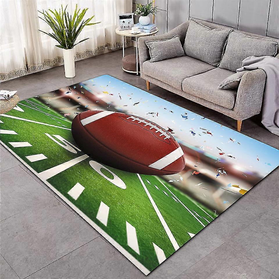 Football Carpet Kids Soccer Rug Parlor Bedroom Floor Mats Rugs Home Mat ...