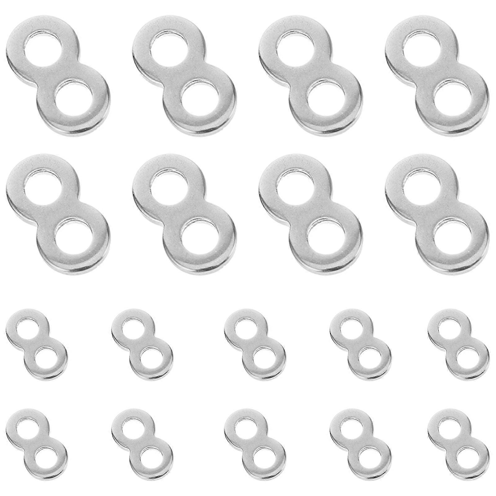 20 pcs Stainless Steel Tabletop Fasteners 8 Figure Fasteners Connector ...