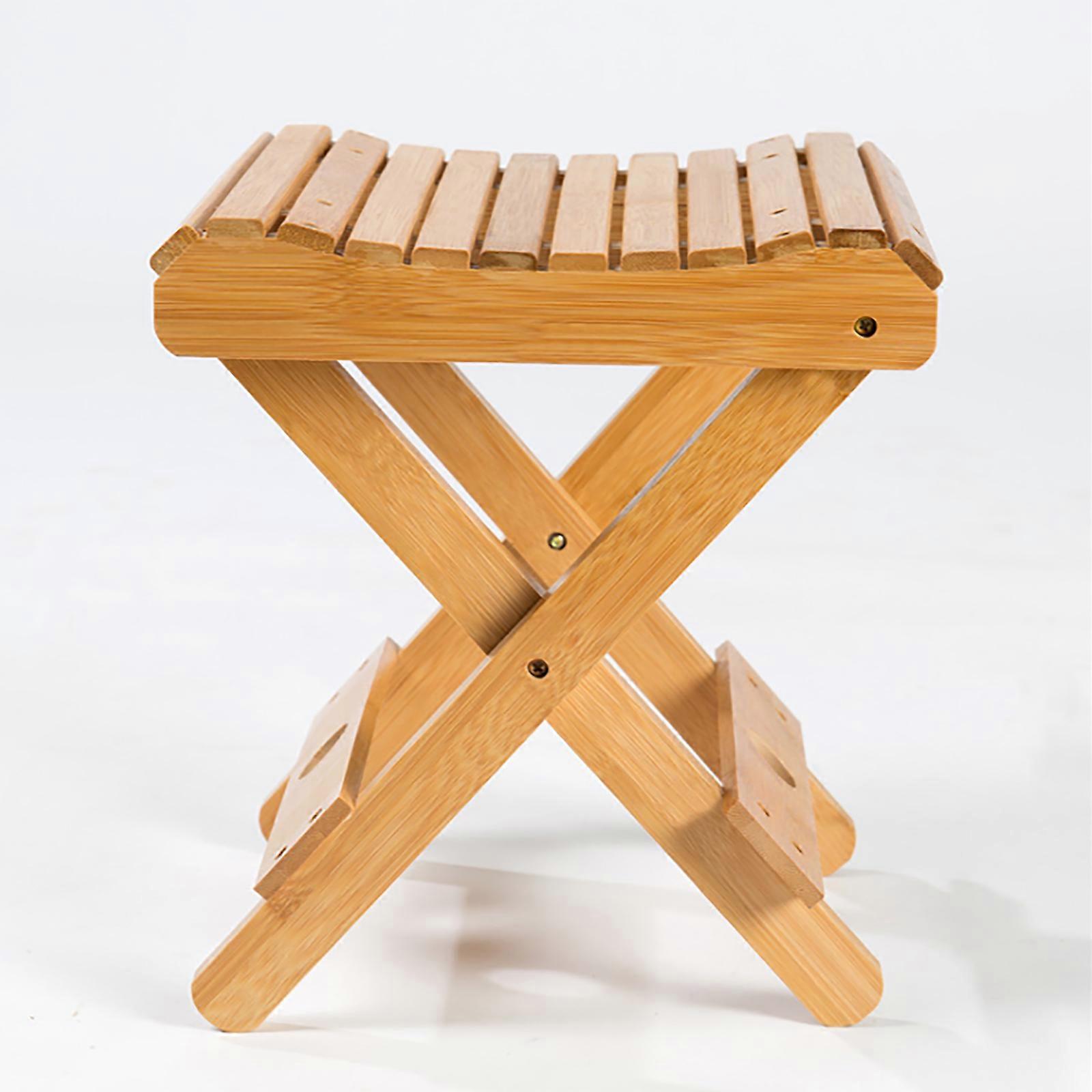 New Bamboo Small Stool, Portable Folding Small Camp Chair | Fruugo CZ