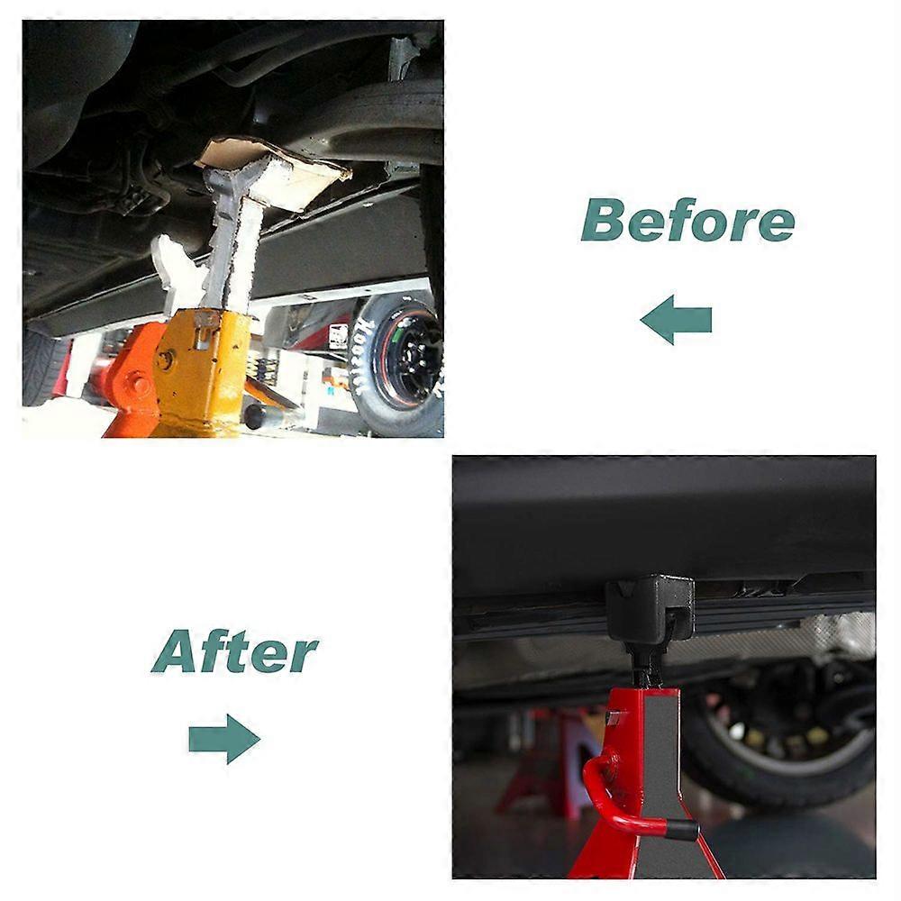 Universal Square Slotted Frame Rail Floor Jack Guard Adapter Pad ...