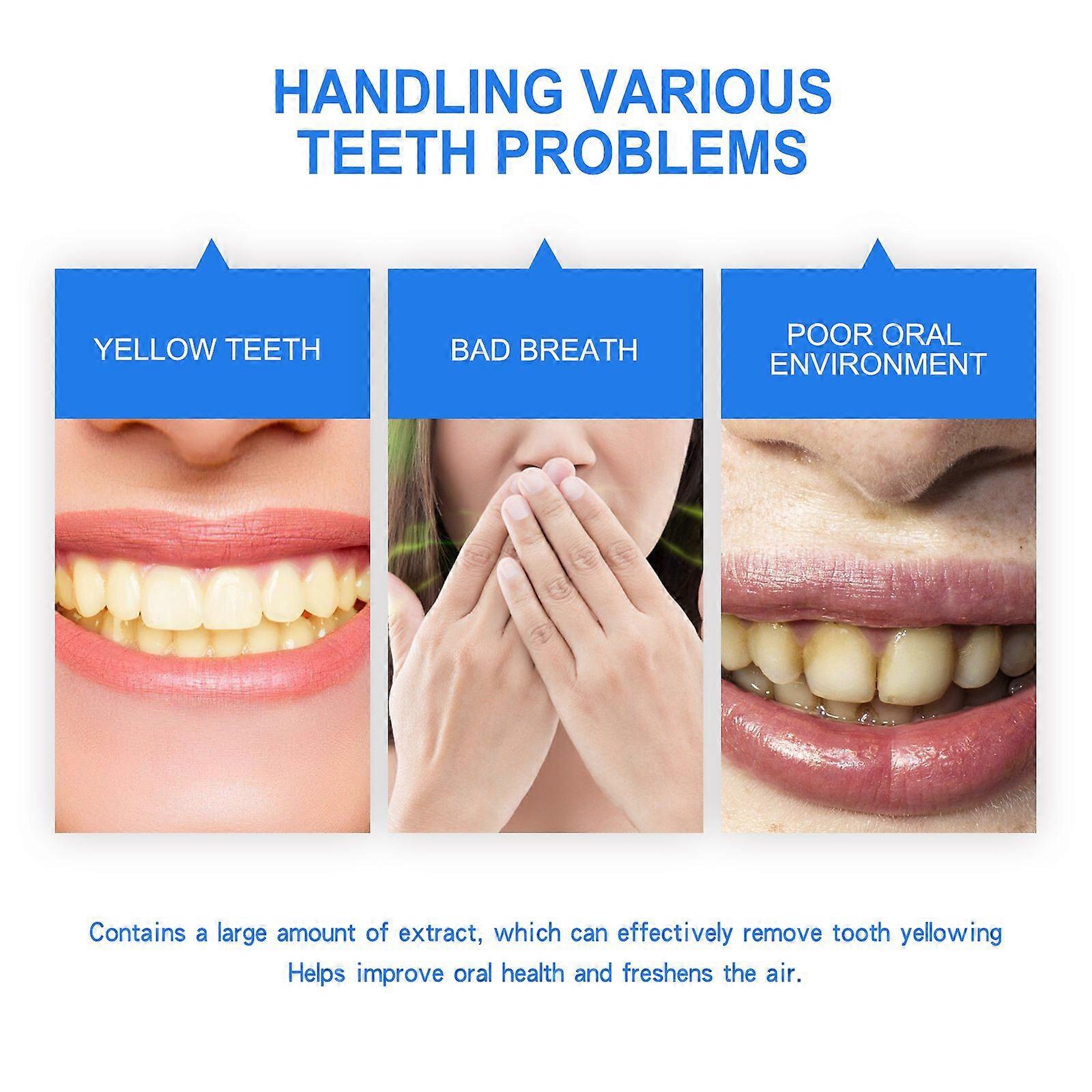 Teeth Whitening Mouthwash, Teeth Cleaning Teeth Yellow Stains Tartar ...