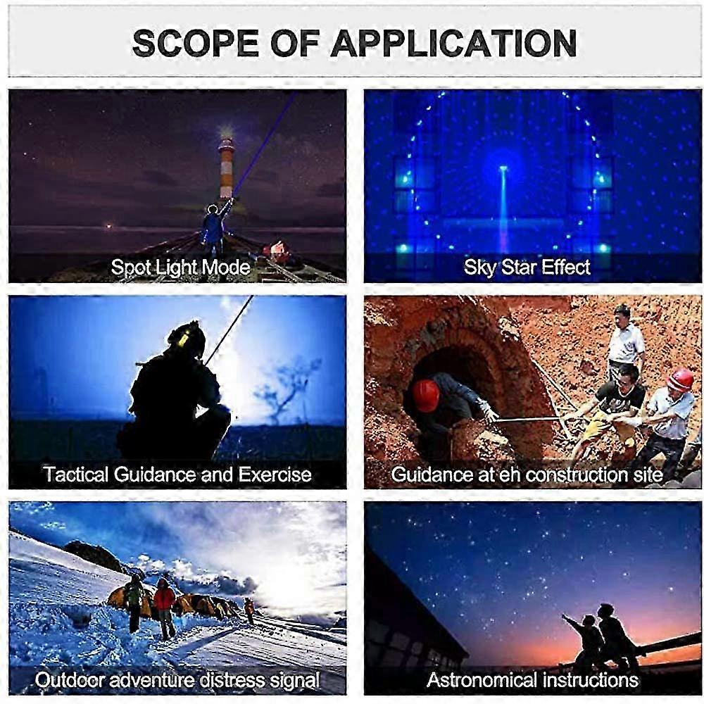 Most Powerful Laser Torch Pointers Blue Beam Visible Lights Strong High ...