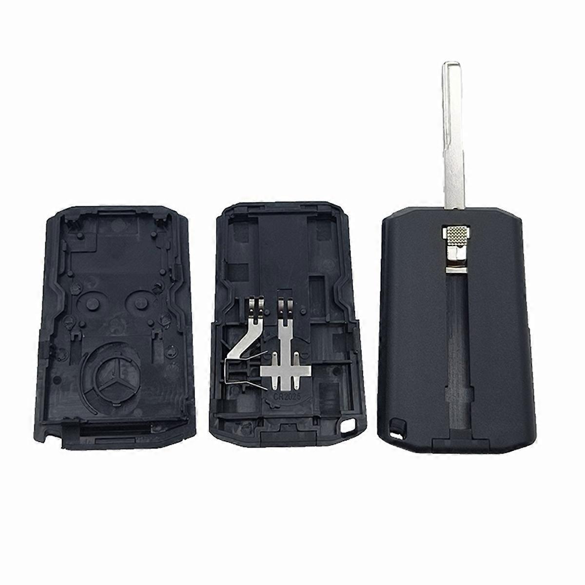 Replacement Flip Remote Car Key Shell with 2 Buttons for Mercedes Benz ...