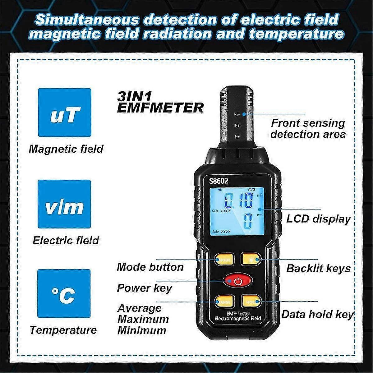 Ghost Equipment Kit, Emf Meter with 2 Motion Light Up CatBalls, Emf ...