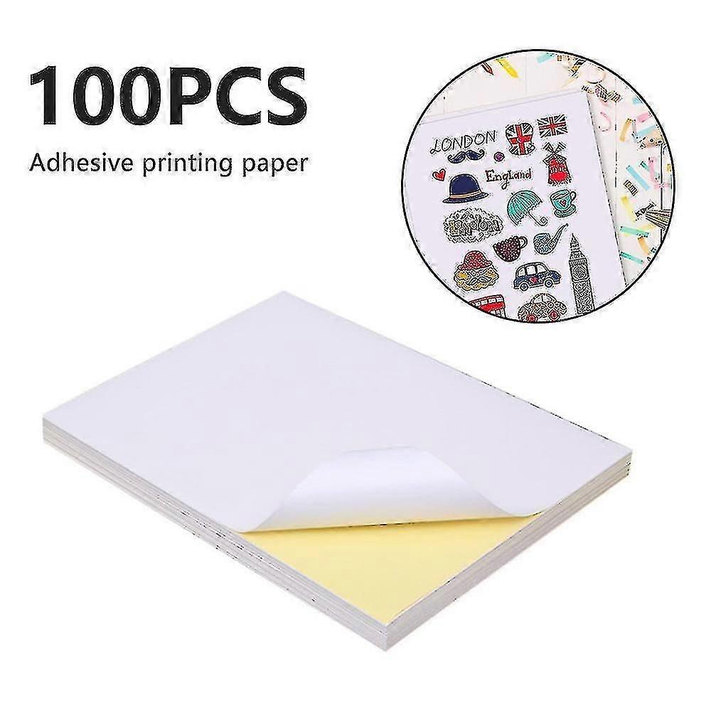100pcs Waterproof Vinyl Sticker Sheet Printable Vinyl Sticker Sheet for ...